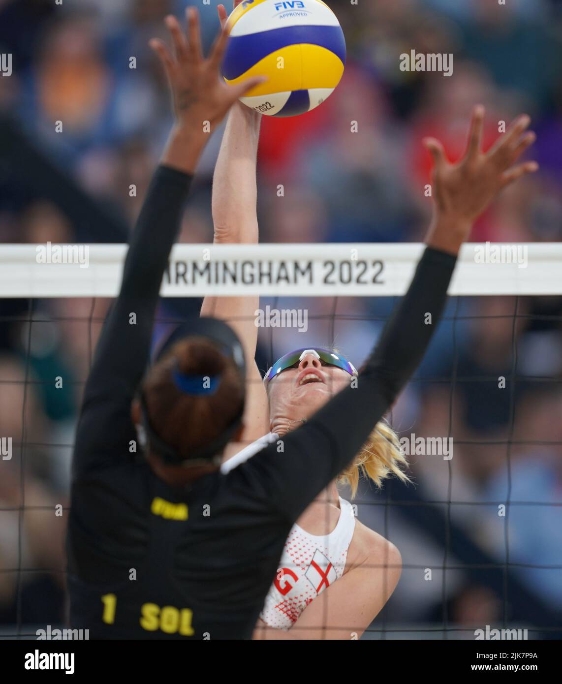 England's Daisy Mumby during the match with Soloman Islands in the ...