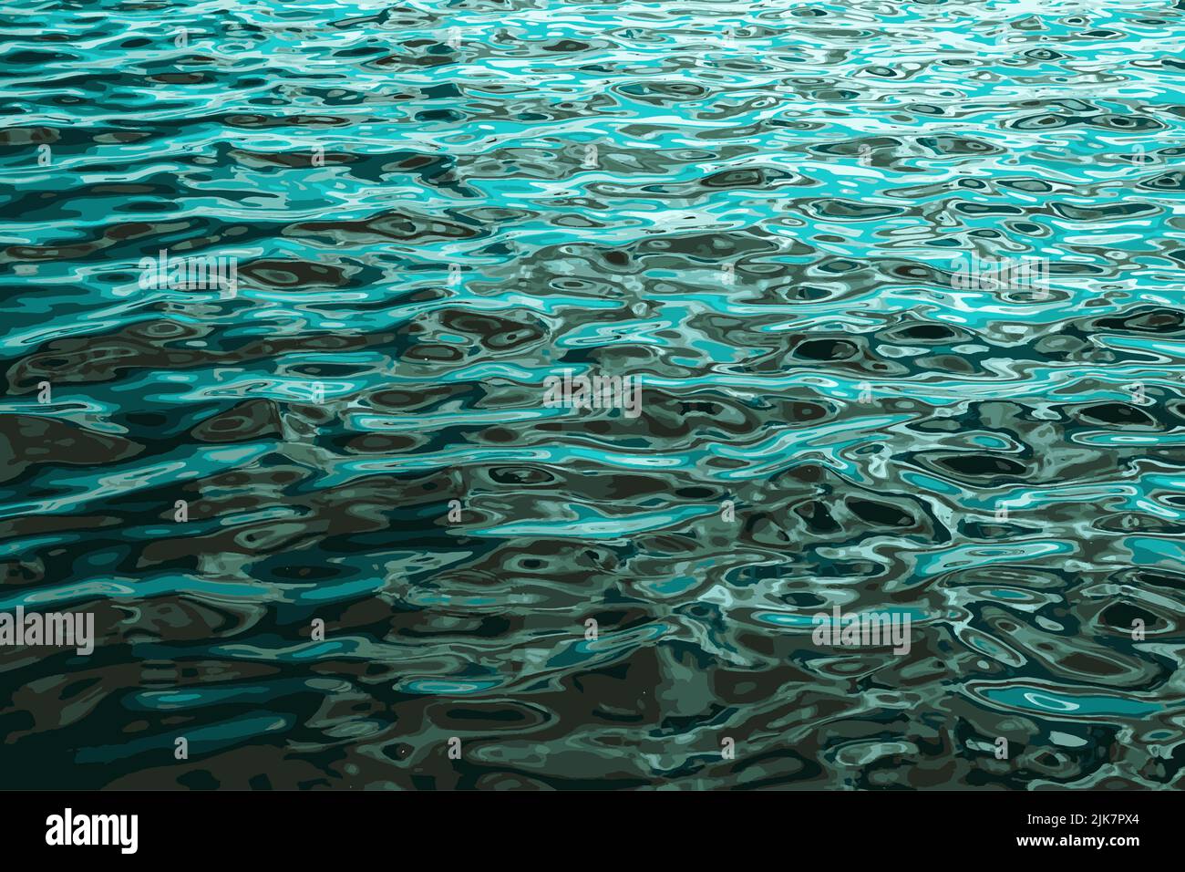 Illustration of water ripple texture background. Wavy water surface ...