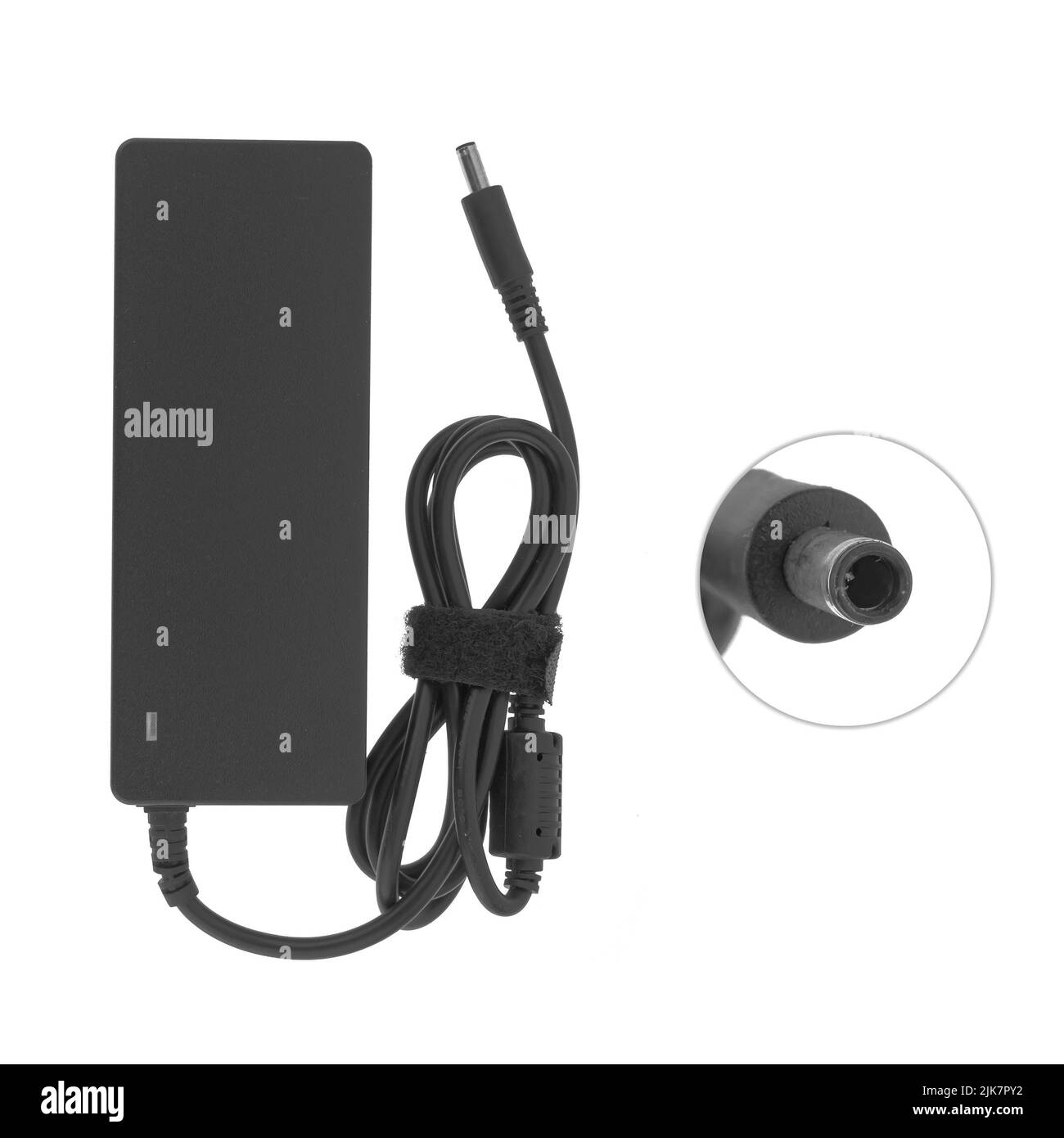 laptop power adapter, laptop spare part, on white background, collage ...