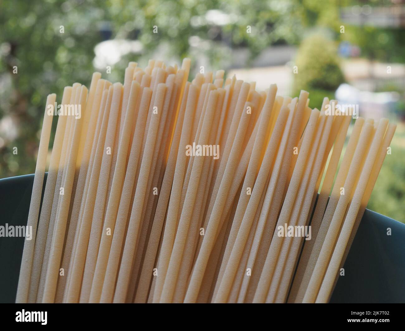 trenette aka linguine traditional Italian pasta food Stock Photo - Alamy