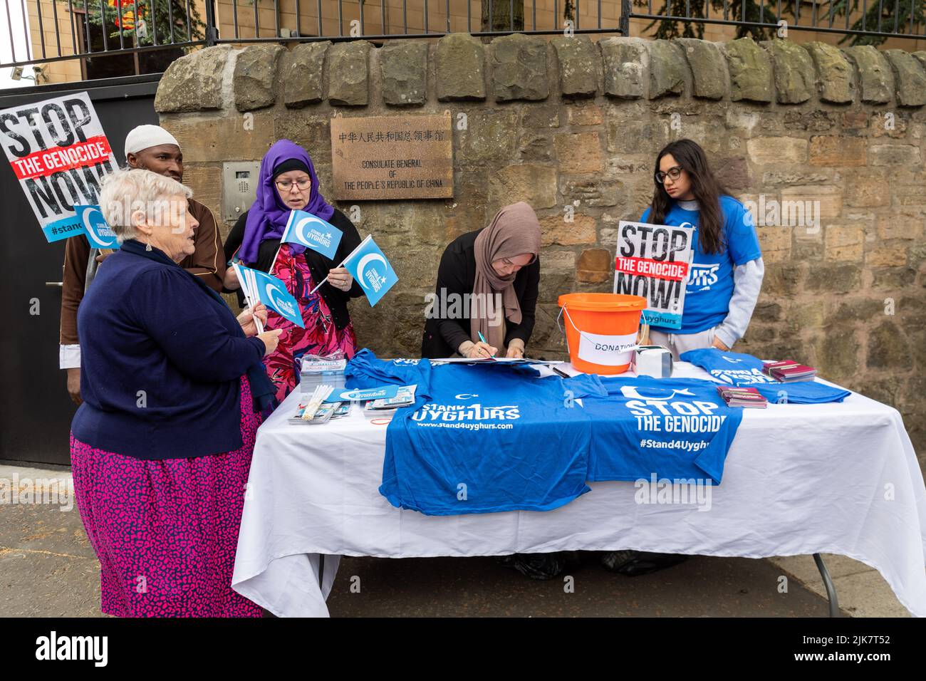 A Stand 4 Uyghur protest took place on 31st July 20222 outside the ...