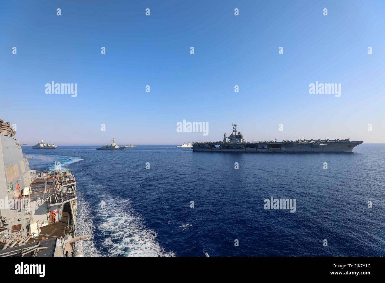 220124-N-CS075-1016 MEDITERRANEAN SEA (July 24, 2022) Ships from NATO ...