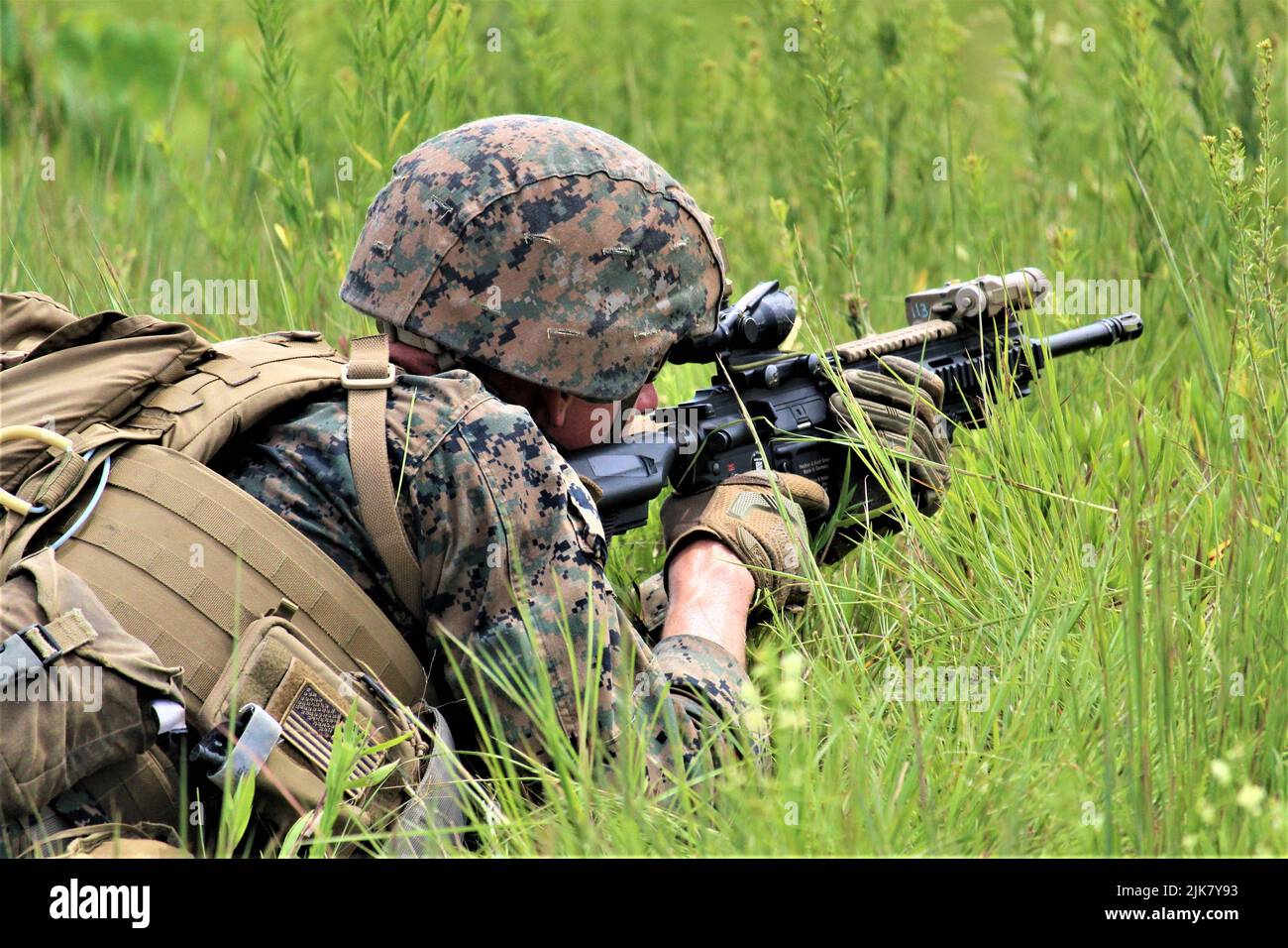 A Marine with 2nd Battalion, 24th Marines (2/24) participates in a ...