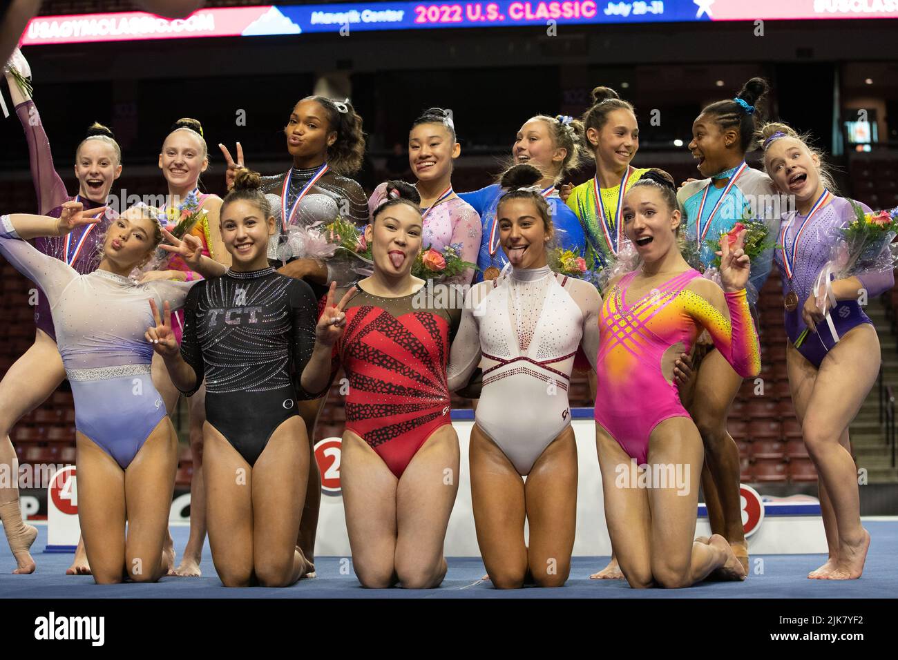 July 30, 2022: After the competition finished at the 2022 U.S. Classic ...