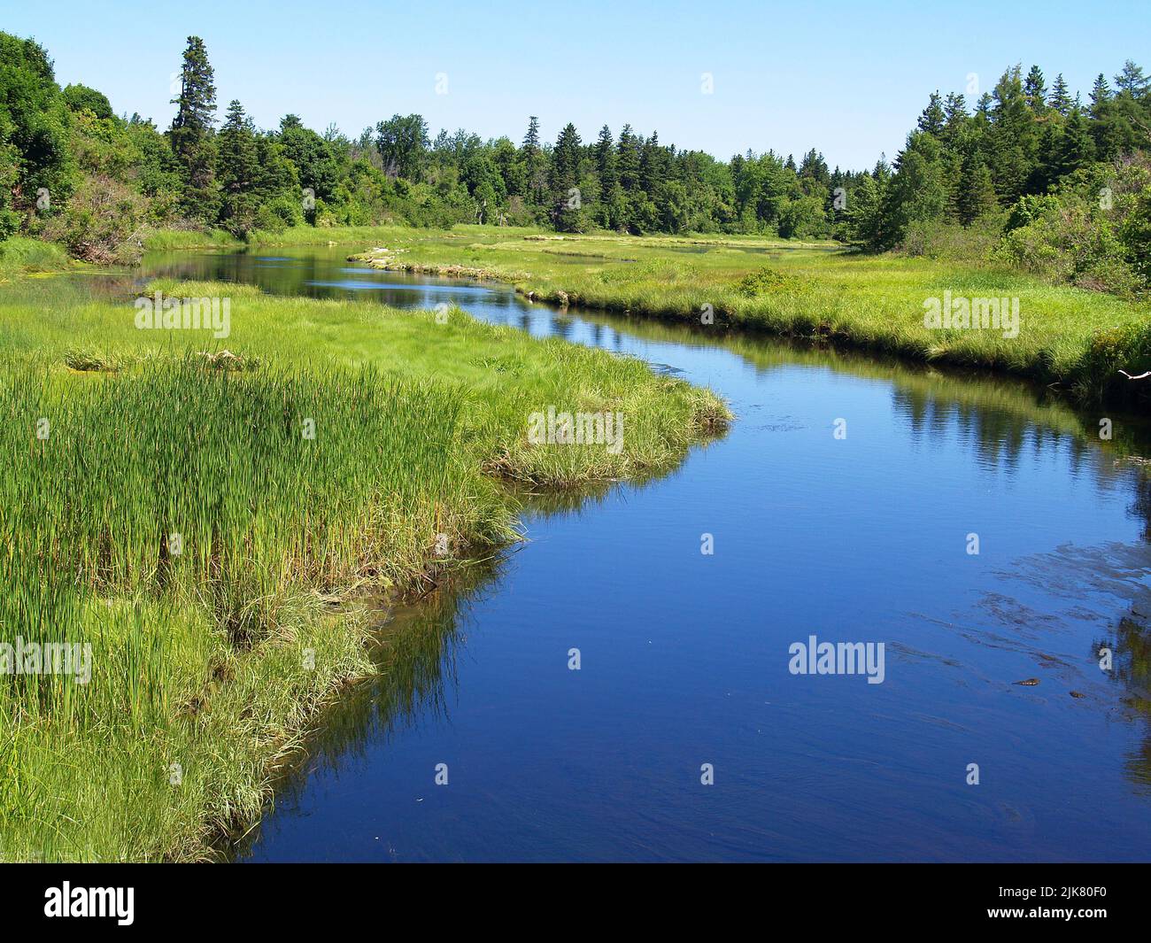 River scene,Tyne Valley,PEI Stock Photo - Alamy