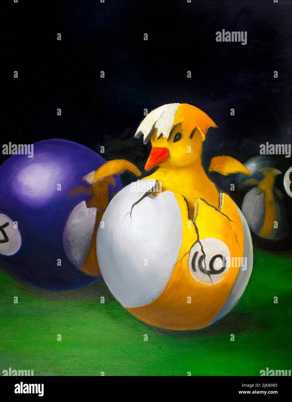 The Artwork of Ken L. Howard depicting a duckling hatching from a 9 ...