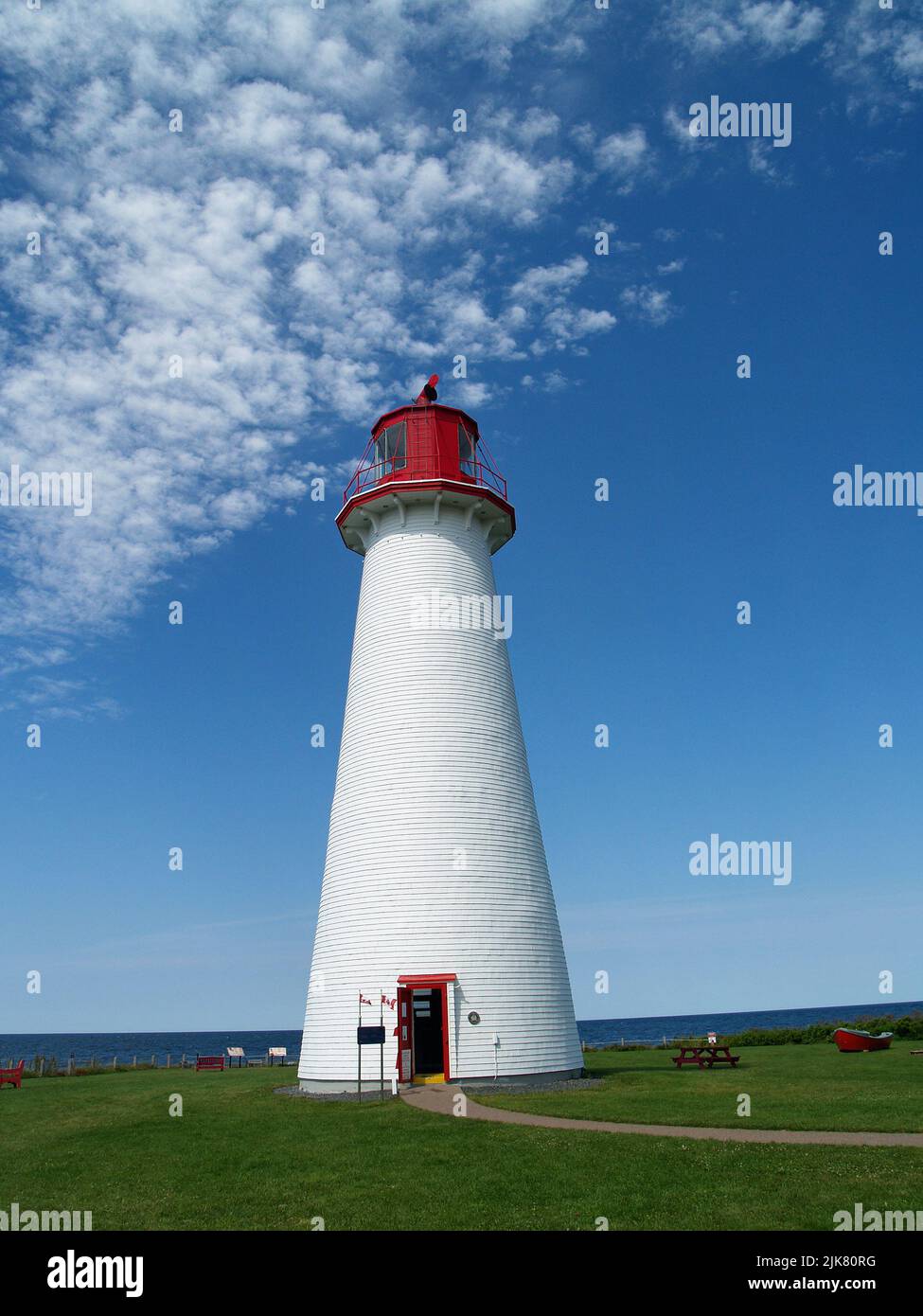 Prim Point Lighthouse, PEI Stock Photo - Alamy