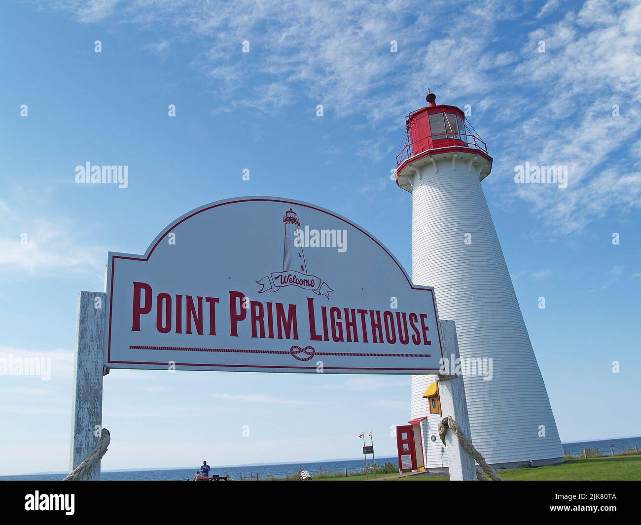 Prim Point Lighthouse,PEI Stock Photo - Alamy