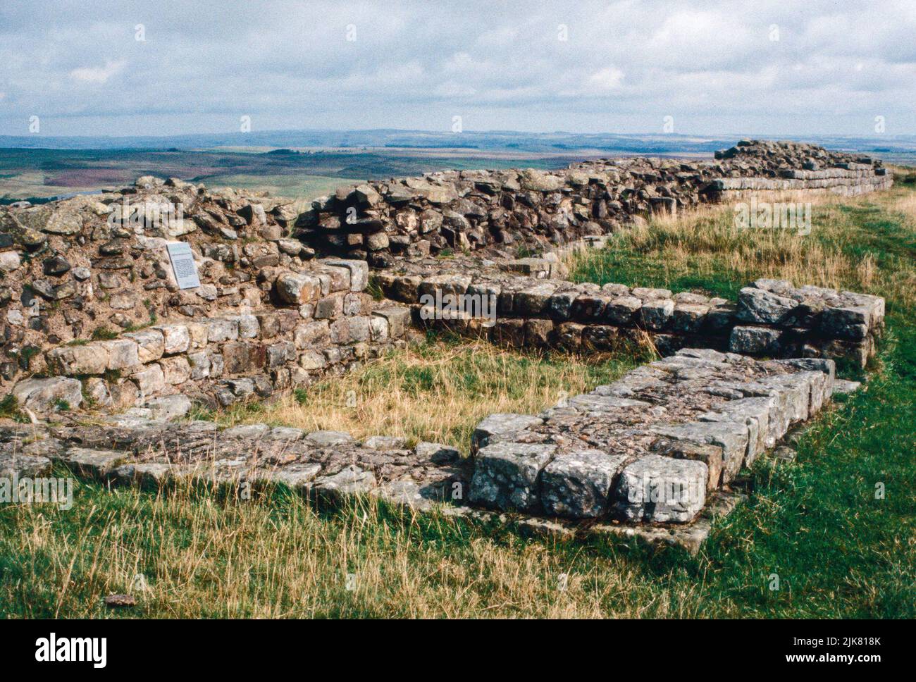 Wall tower near Sewingshields, 35th Milecastle (T35a). June 1974 ...