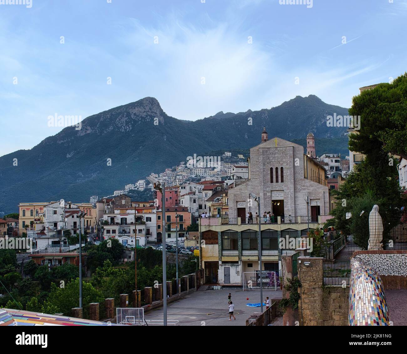 Salerno, Vietri sul Mare, a characteristic and colorful village on the ...
