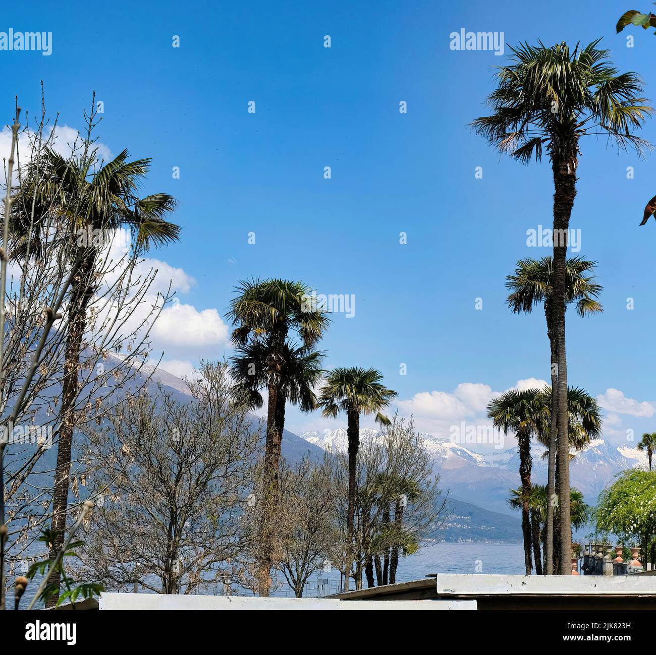 Lake Como, town Bellagio, Italy. Fascinating scenery of coastal town in ...