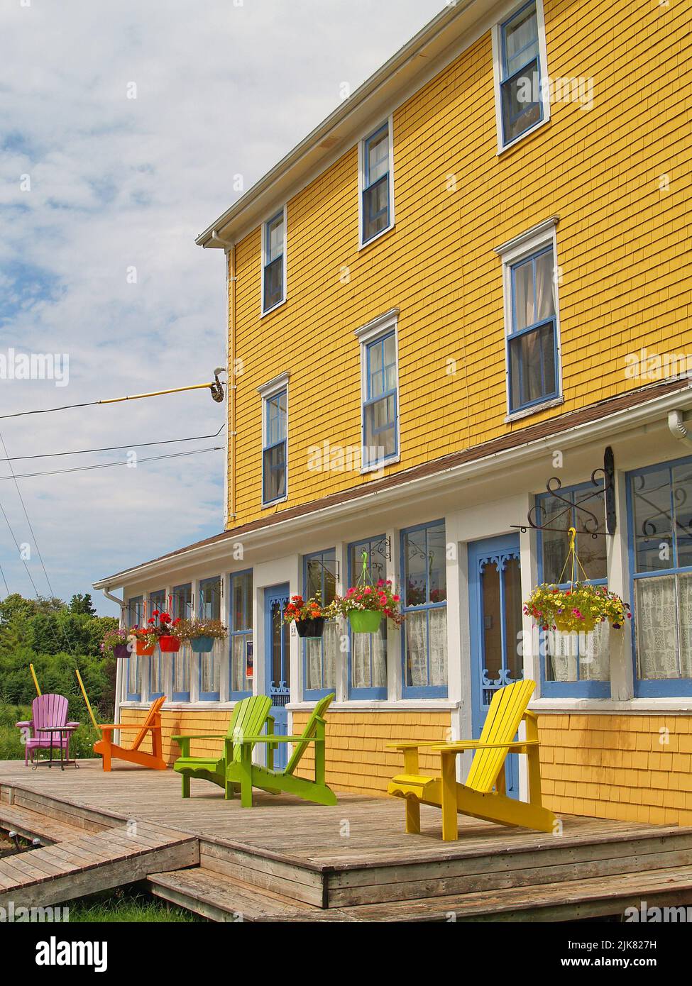 Colourful buildings,Victoria Street,Victoria,PEI Stock Photo - Alamy