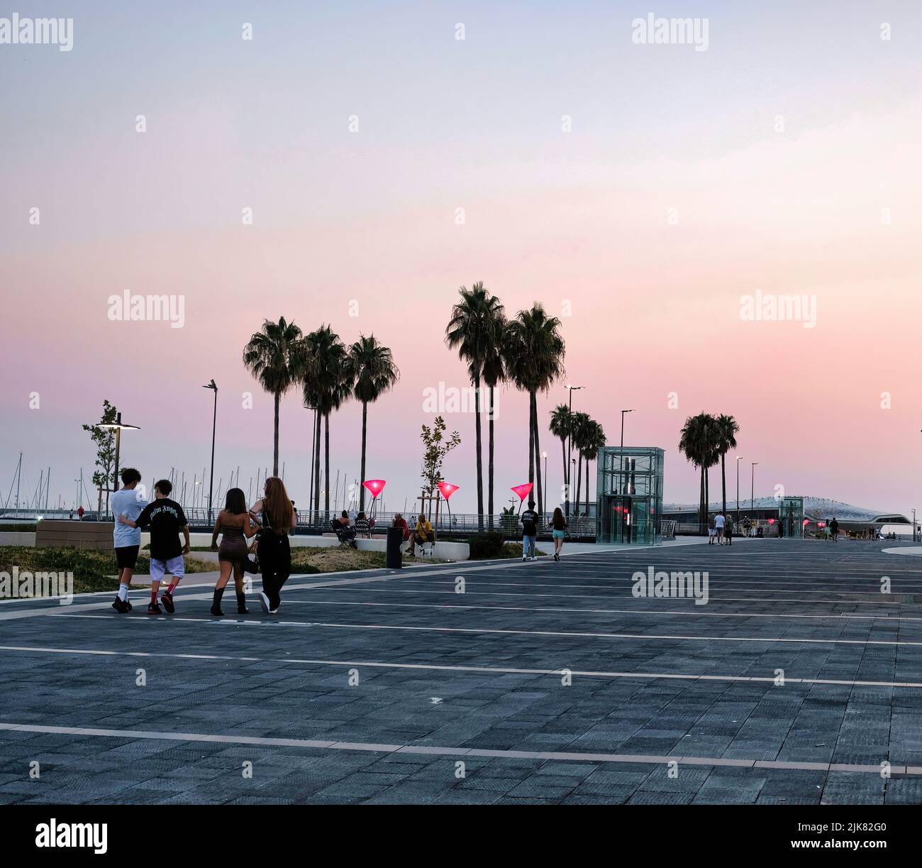 Salerno, the Modern Piazza delle Libertà and the Crescent Palace along ...