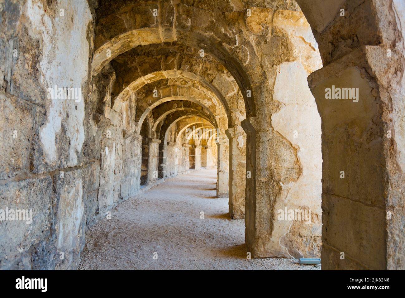 Archway in Aspendos theatre Stock Photo - Alamy