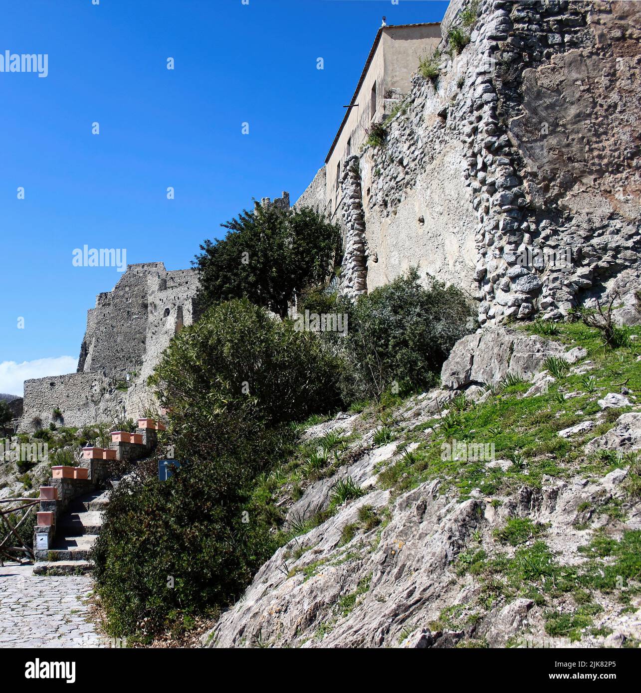 Salerno, Campania, Italy, Longobard castle of Arechi Stock Photo - Alamy