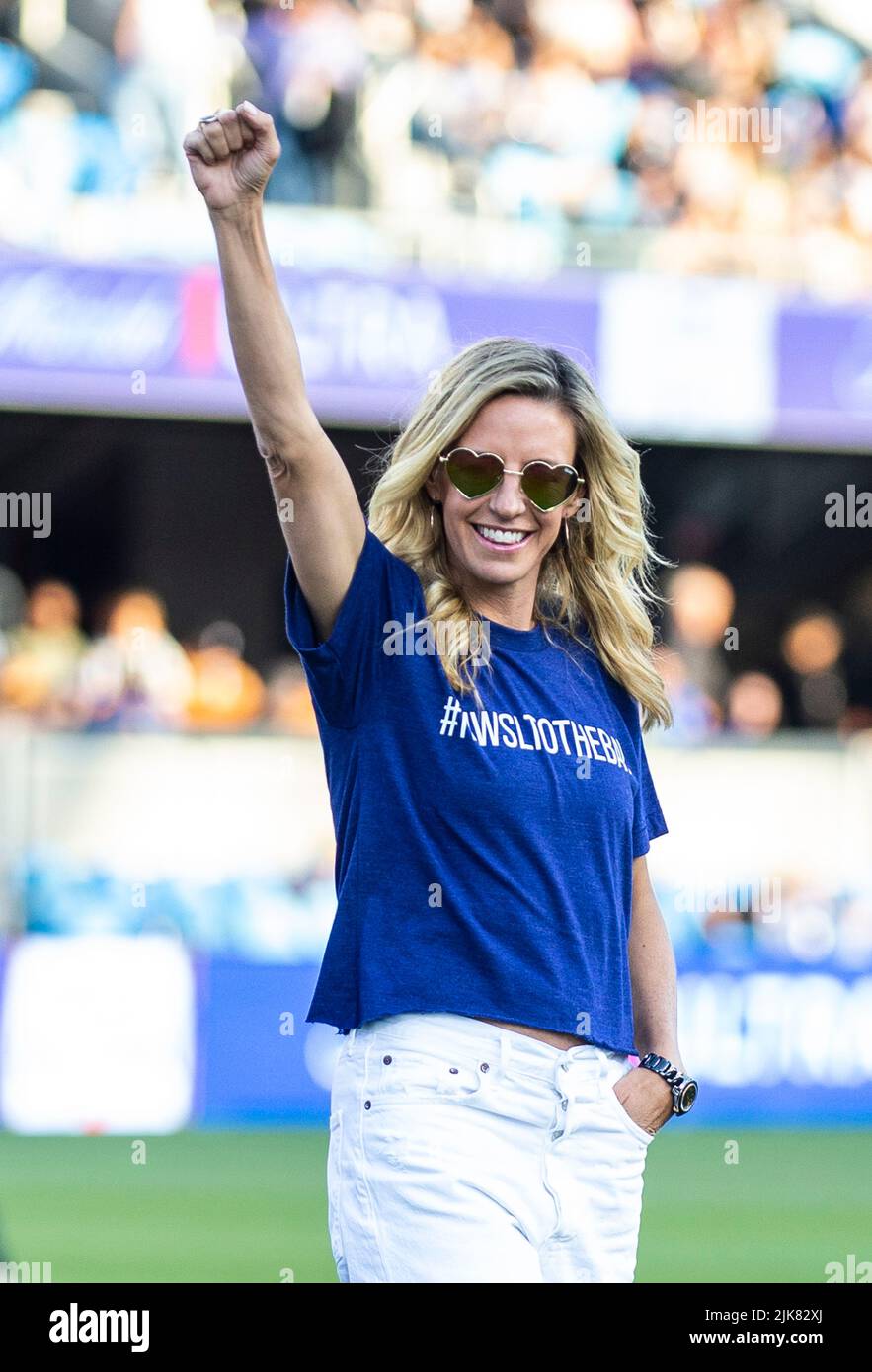 July 30, 2022 San Jose, CA USA Former US national soccer players Aly ...