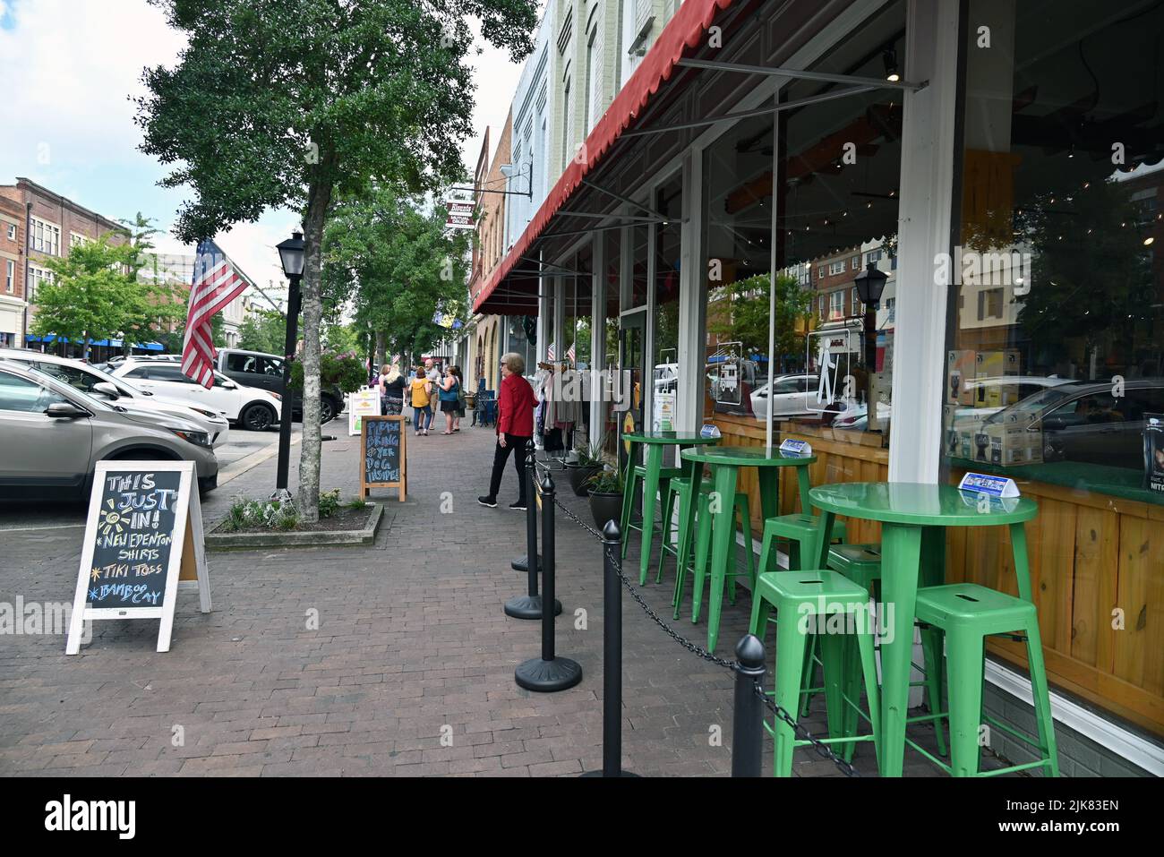 Small town main street city historic downtown shopping district hi-res ...