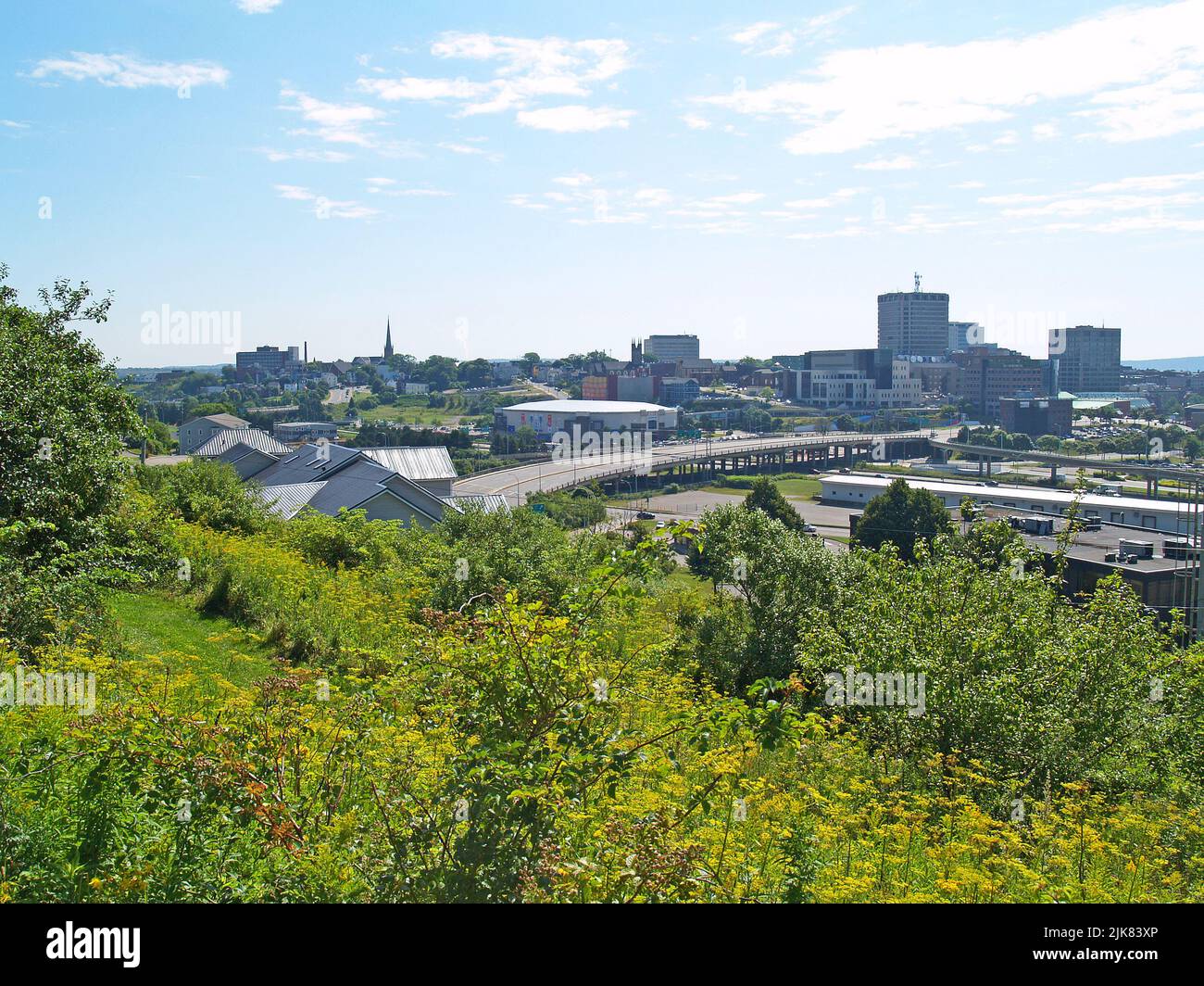 Saint John skyline from Fort Howe,Saint John,NB Stock Photo - Alamy