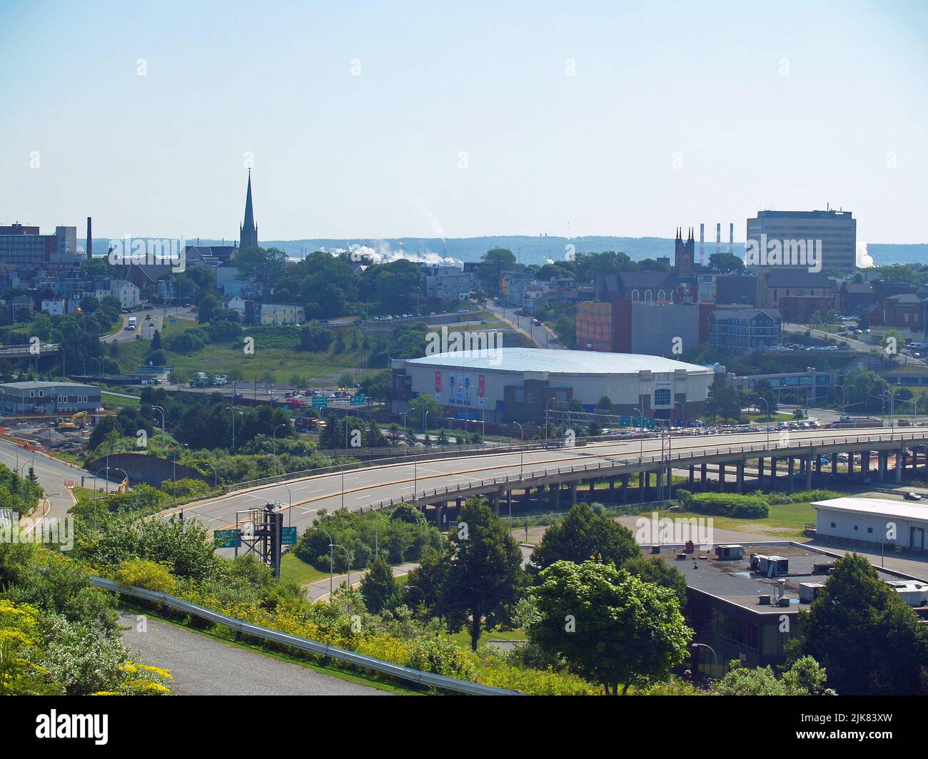 Saint John skyline from Fort Howe,Saint John,NB Stock Photo - Alamy