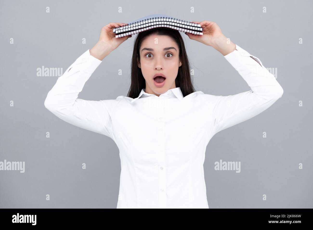 Funny surprised student inspiration creativity, solution. Eureka, idea ...