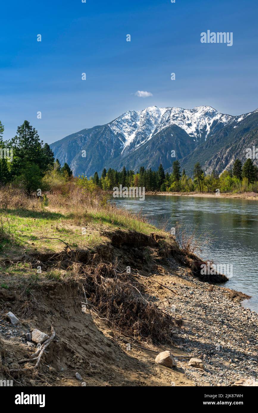 The Similkameen River and Mount Chopaka, British Columbia, Canada Stock ...