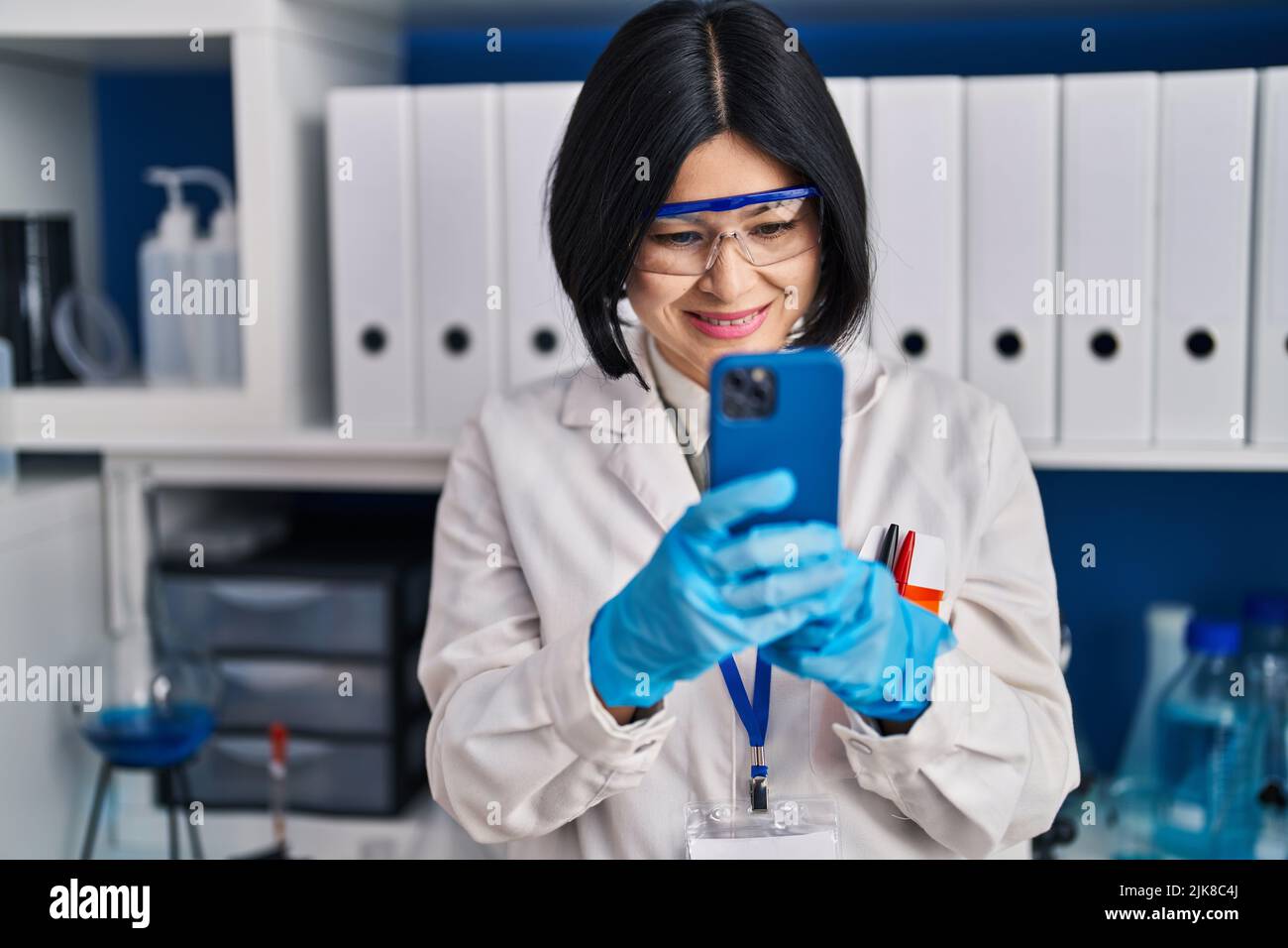 Asian chinese female using laboratory hi-res stock photography and ...