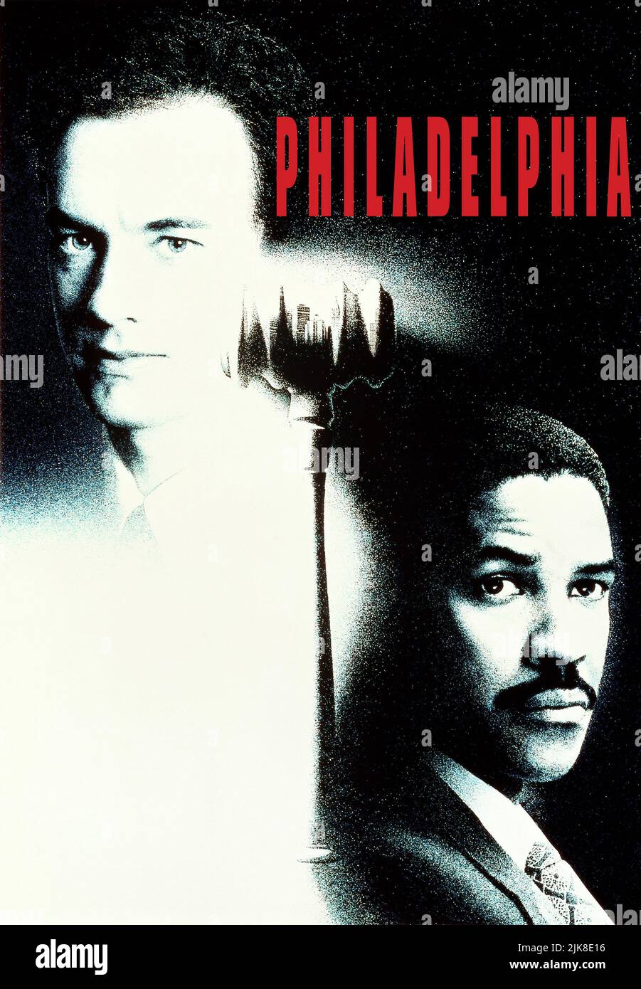 Tom Hanks & Denzel Washington Poster Film Philadelphia (USA 1993 ...