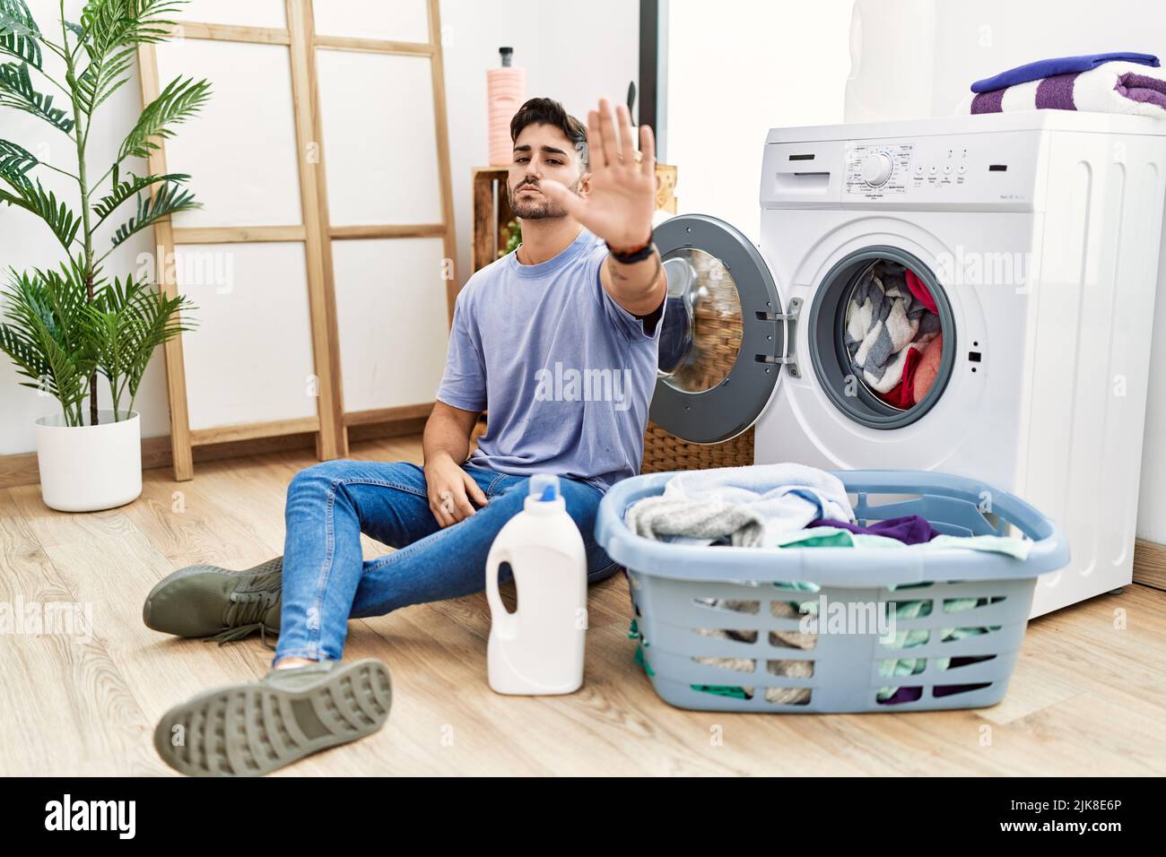 Man Doing Laundry Picture Art