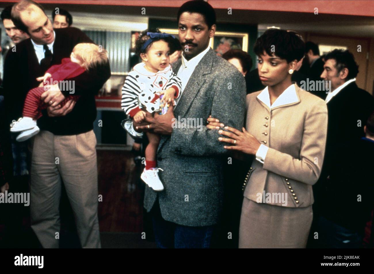 Denzel washington lisa summerour philadelphia hi-res stock photography ...