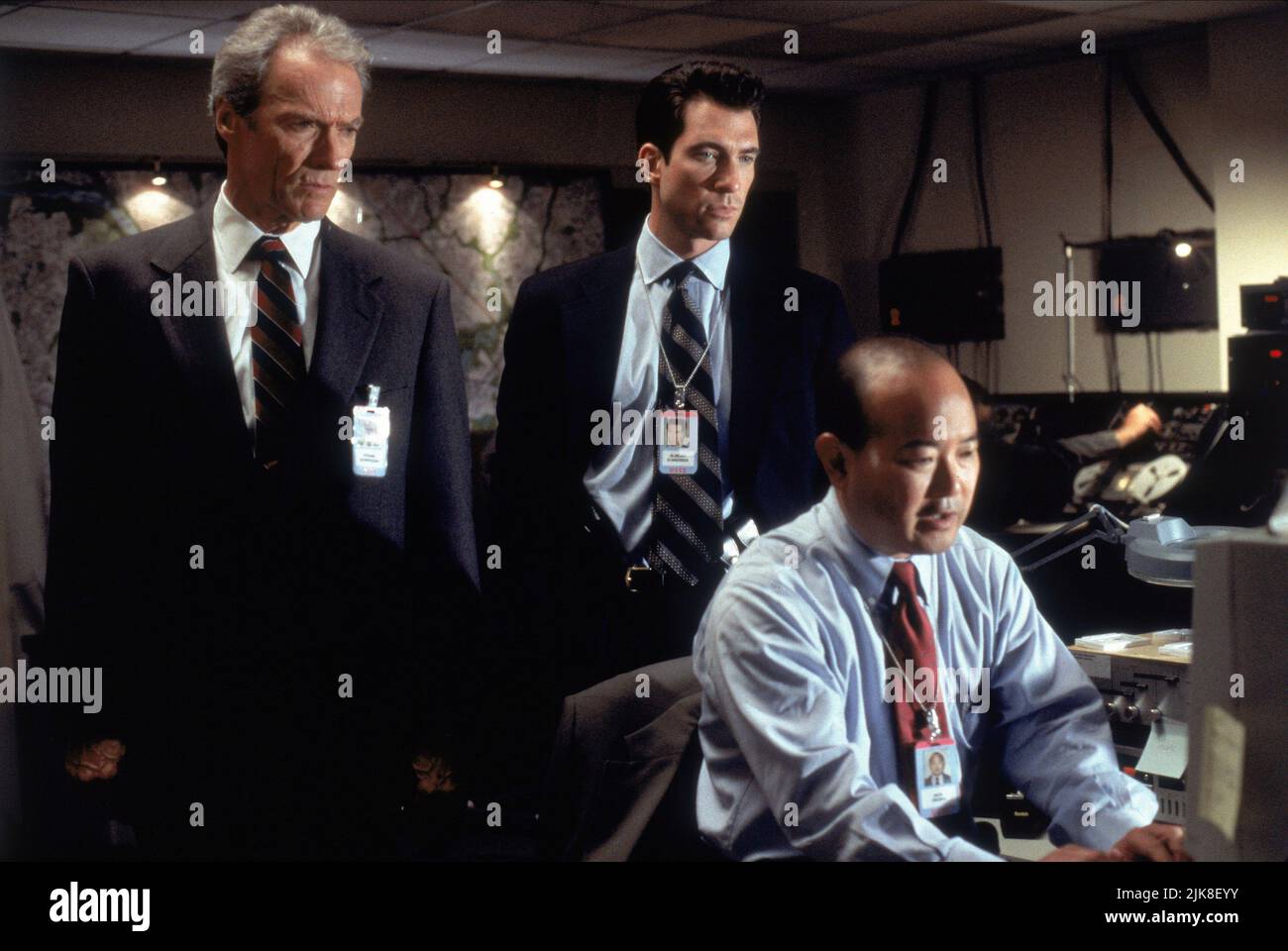 Clint Eastwood, Dylan Mcdermott & Clyde Kusatsu Film: In The Line Of ...