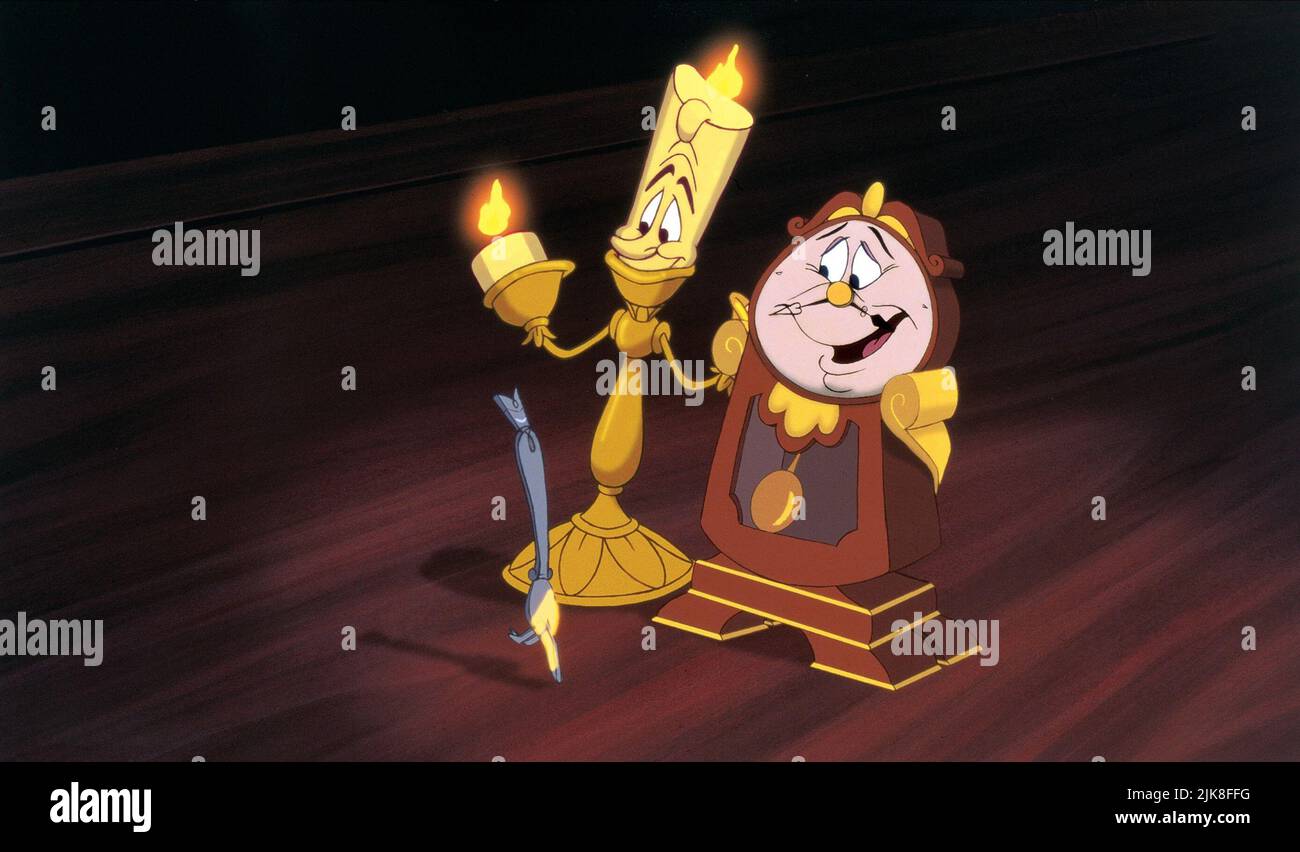 Lumiere & Cogsworth Film Beauty And The Beast (USA 1991) Director: Gary ...