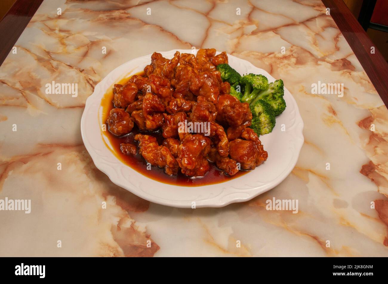 Traditional and authentic Chinese cuisine known as orange chicken Stock ...