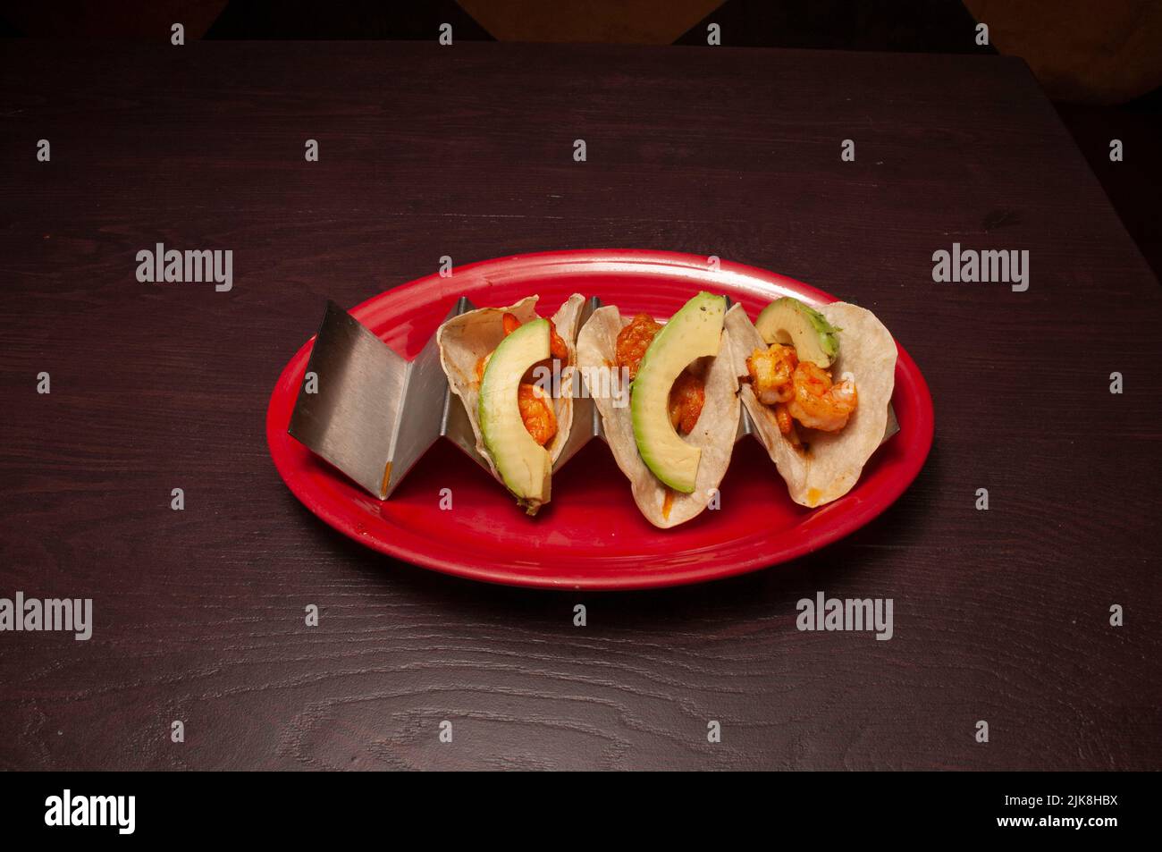 Authentic tex mex mexican cuisine known as a Cancun Taco Stock Photo ...