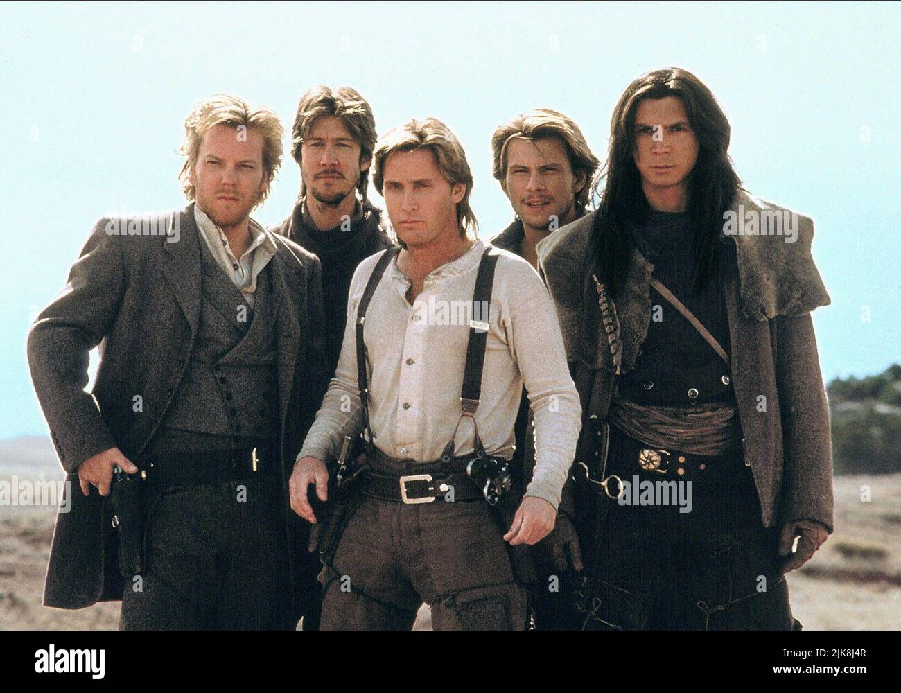Kiefer Sutherland, Alan Ruck, Emilio Esteves & Christian Slater Film: Young Guns Ii; Young Guns ...