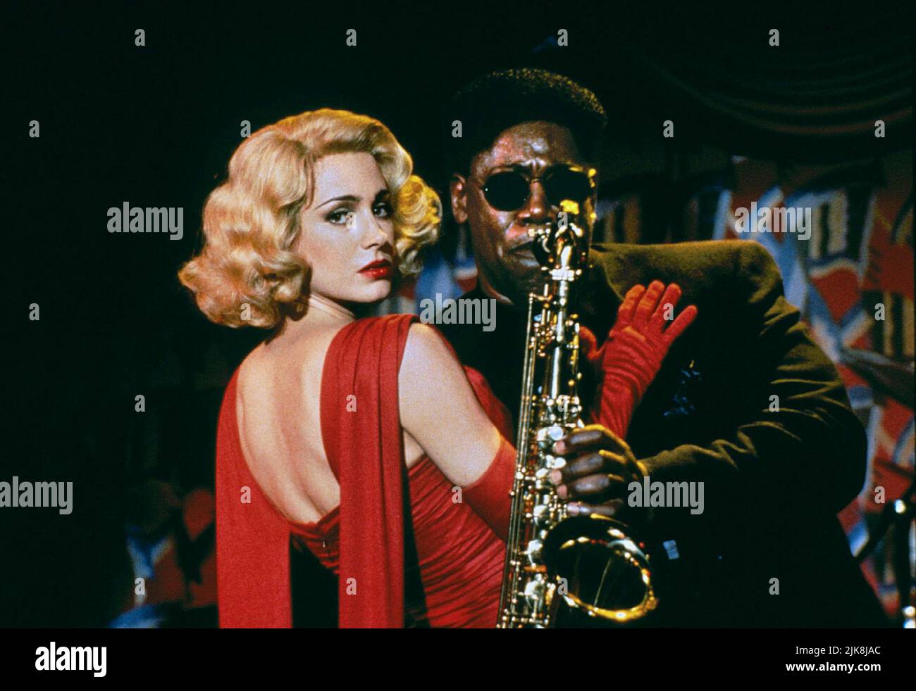 Sean Young & Saxaphone Player Film Fatal Instinct (1993) Characters: Lola Cain & Director: Carl ...