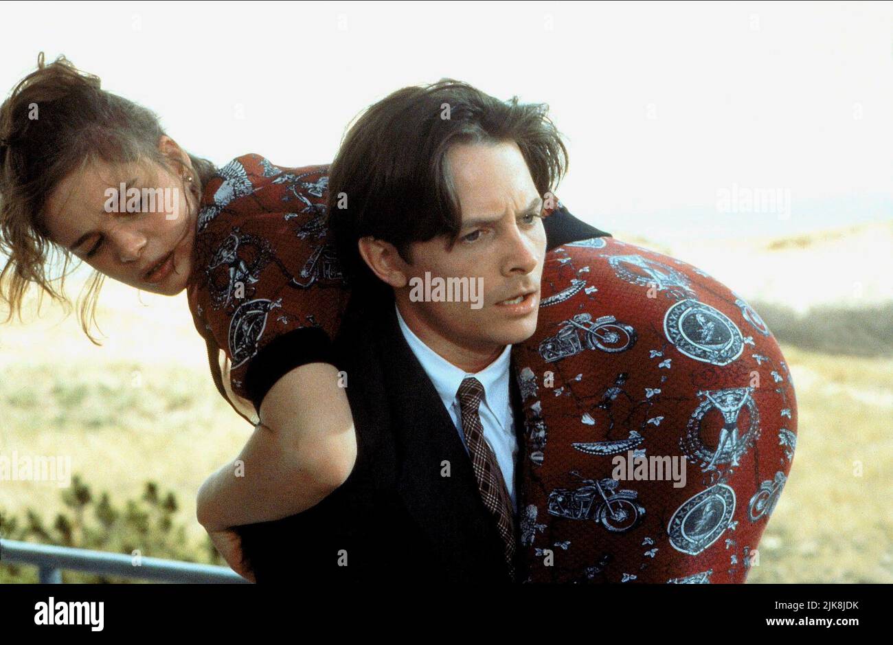 Gabrielle Anwar & Michael J. Fox Film For Love Or Money; The Concierge ...
