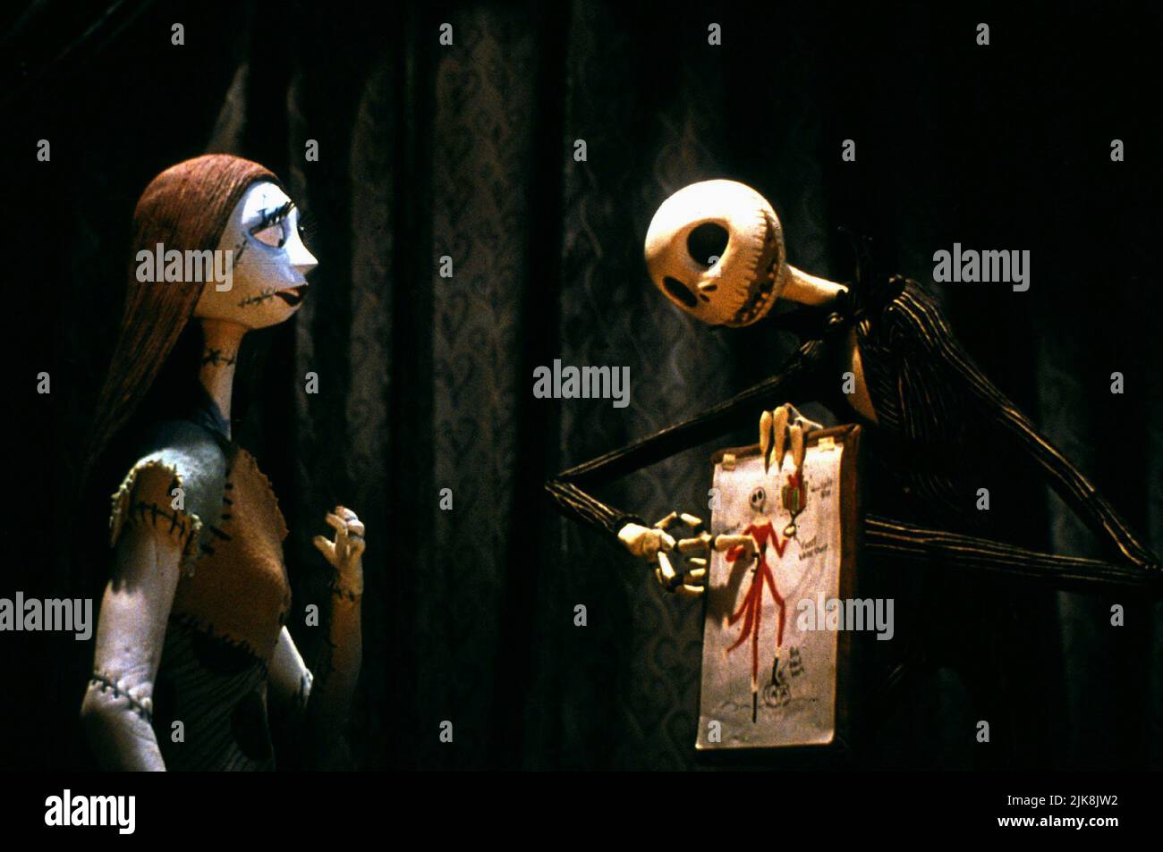 Jack Skellington And Sally Merry Christmas