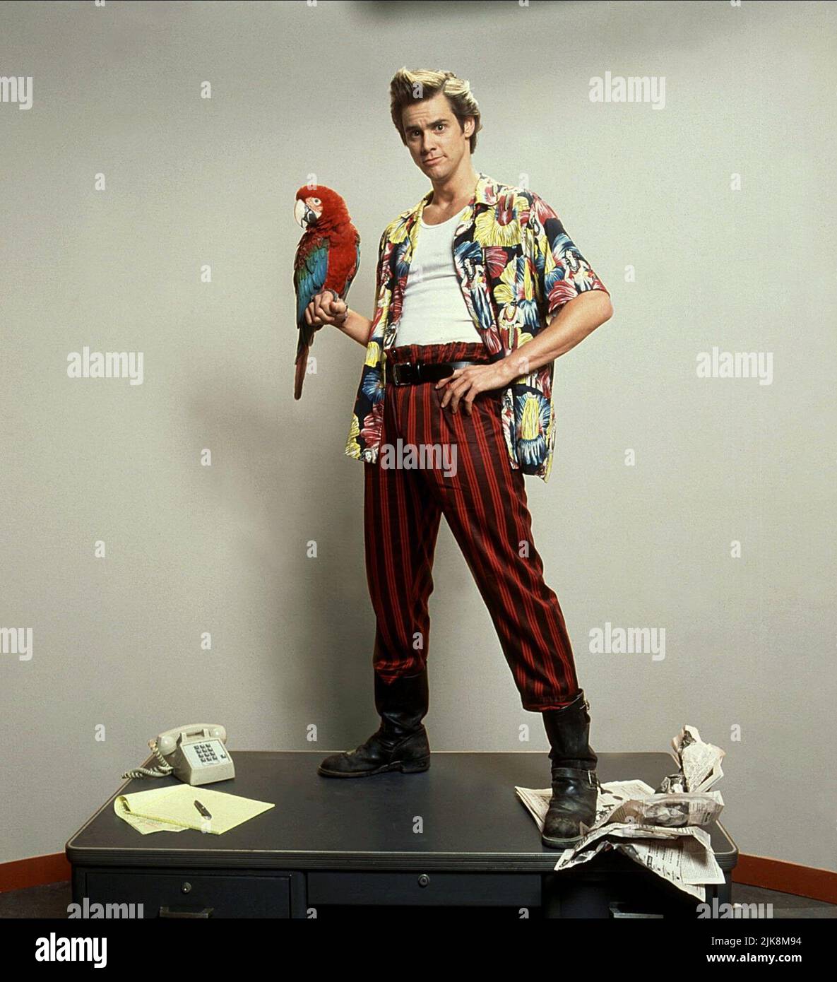 Jim Carrey & Dog Film Ace Ventura: Pet Detective (USA 1994) Characters ...