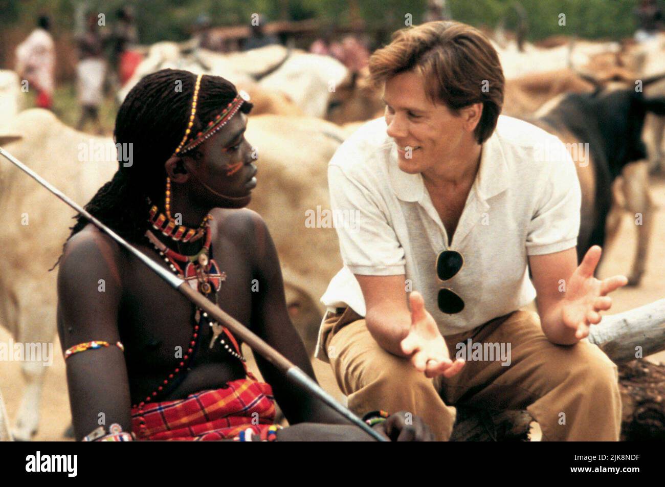 Charles Gitonga Maina & Kevin Bacon Film The Air Up There (1994) Characters: Saleh & Jimmy Dolan ...