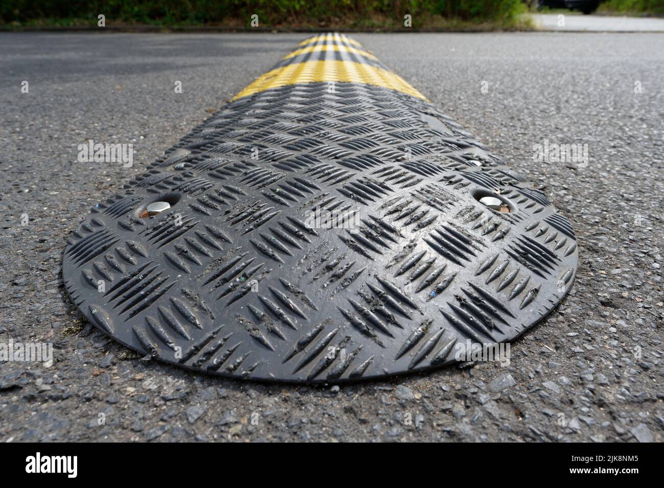 Speed hump road markings on hi-res stock photography and images - Alamy