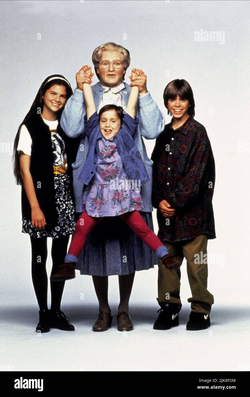 Lisa Jacub, Robin Williams, Mara Wilson, Matthew Lawrence Film: Mrs ...