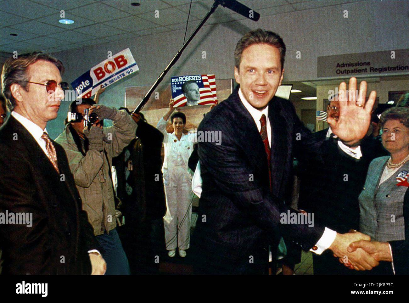 Alan Rickman & Tim Robbins Film: Bob Roberts (USA/UK 1992) Characters ...