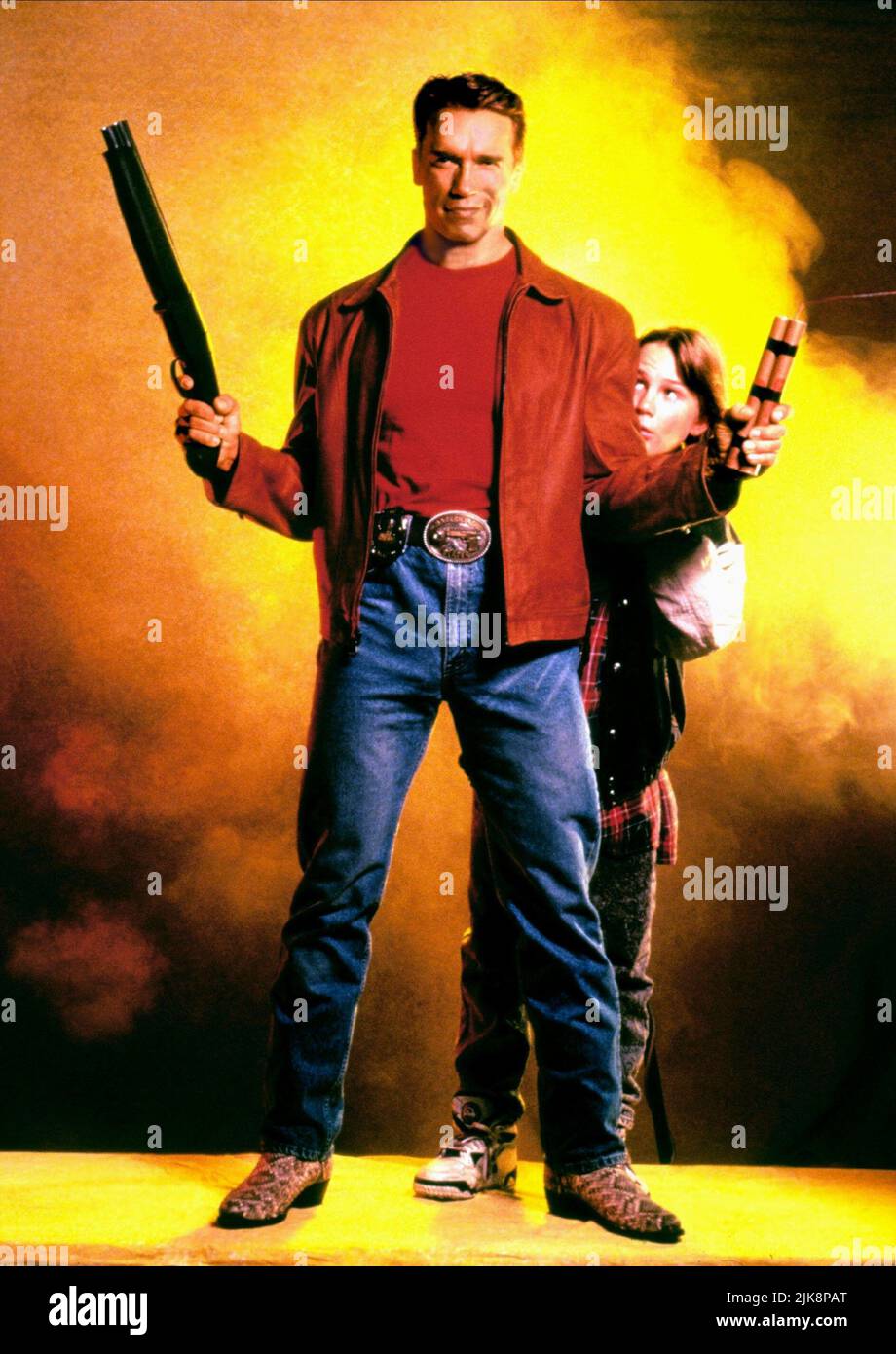 Arnold Schwarzenegger, Austin O'Brien Film Last Action Hero (USA 1993 ...