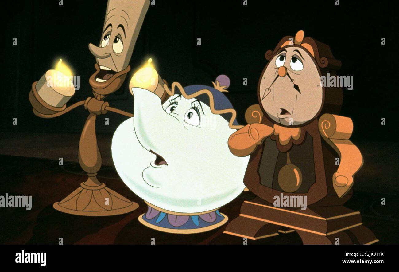 Cogsworth beauty and the beast 1991 hi-res stock photography and images ...