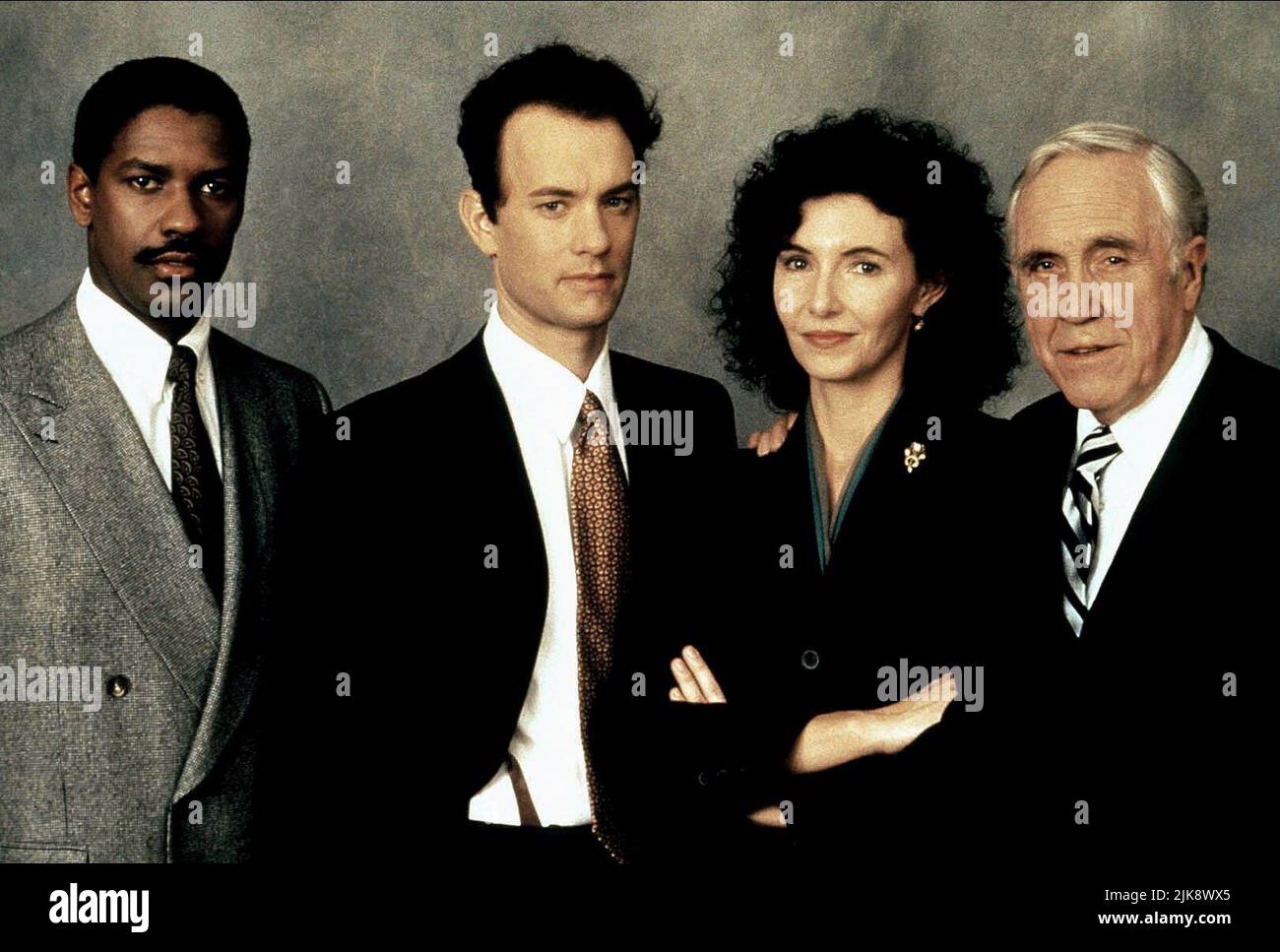 Denzel Washington, Tom Hanks, Mary Steenburgen, Jason Robards Film: Philadelphia (USA 1993 ...