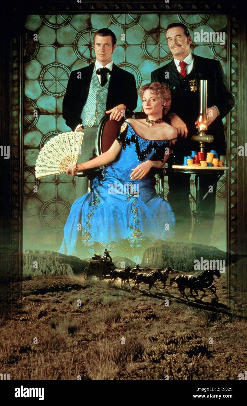 Mel Gibson, Jodie Foster & James Garner Film: Maverick (1994 ...
