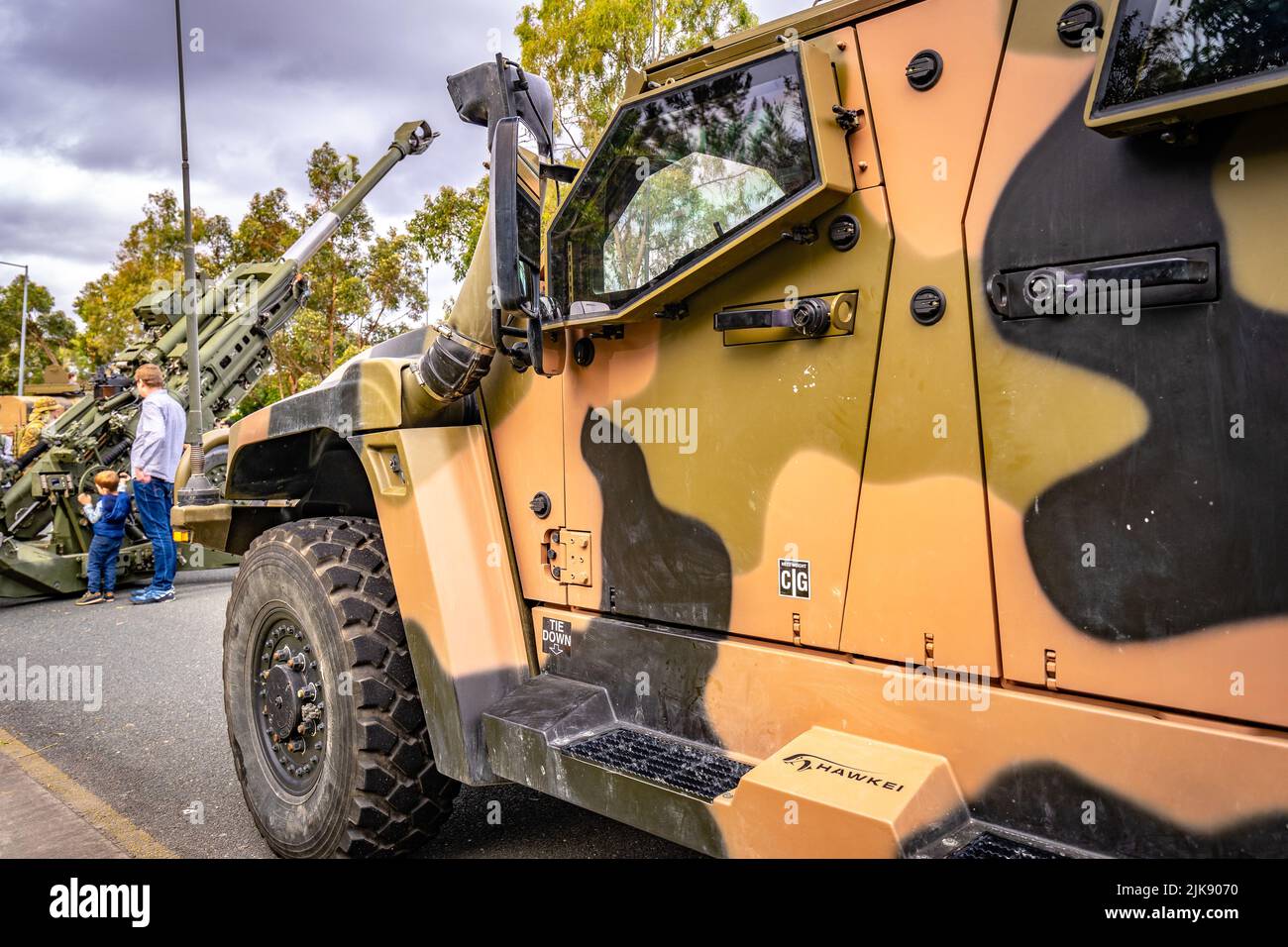 Brisbane, Australia - Armored personnel carrier army vehicle Stock ...