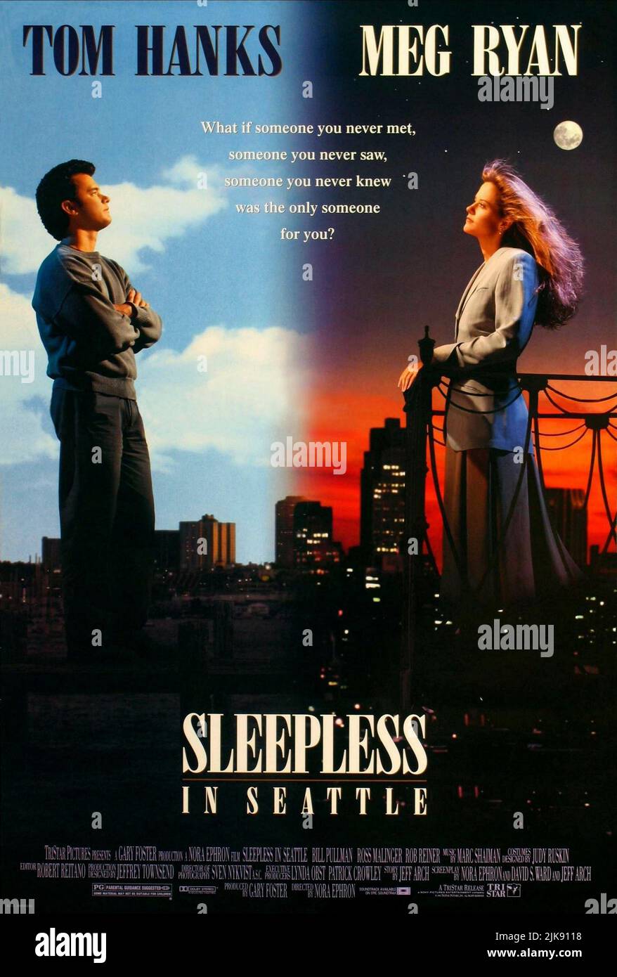 Tom Hanks & Meg Ryan Poster Film Sleepless In Seattle (USA 1993 ...