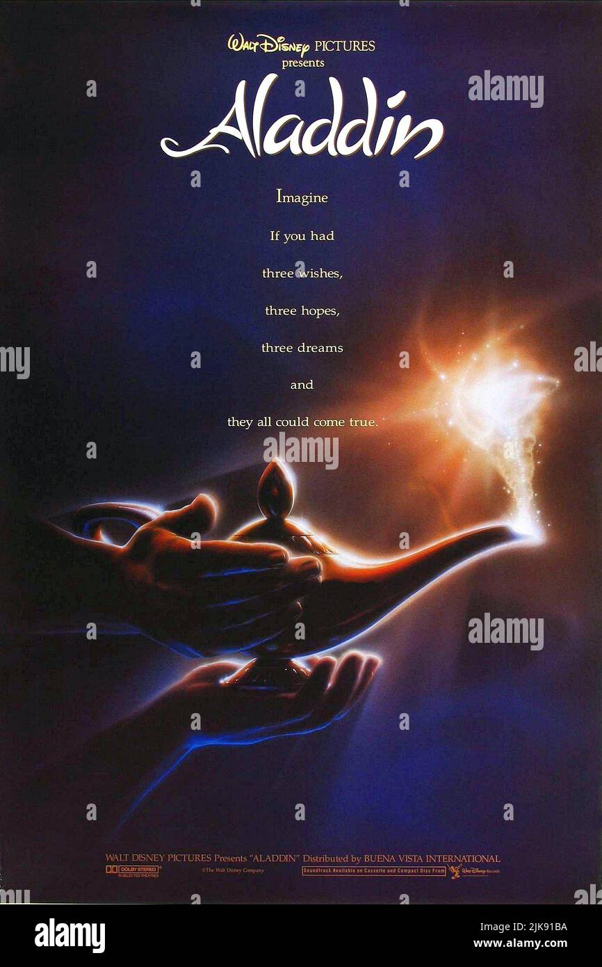 Aladdin movie poster hi-res stock photography and images - Alamy
