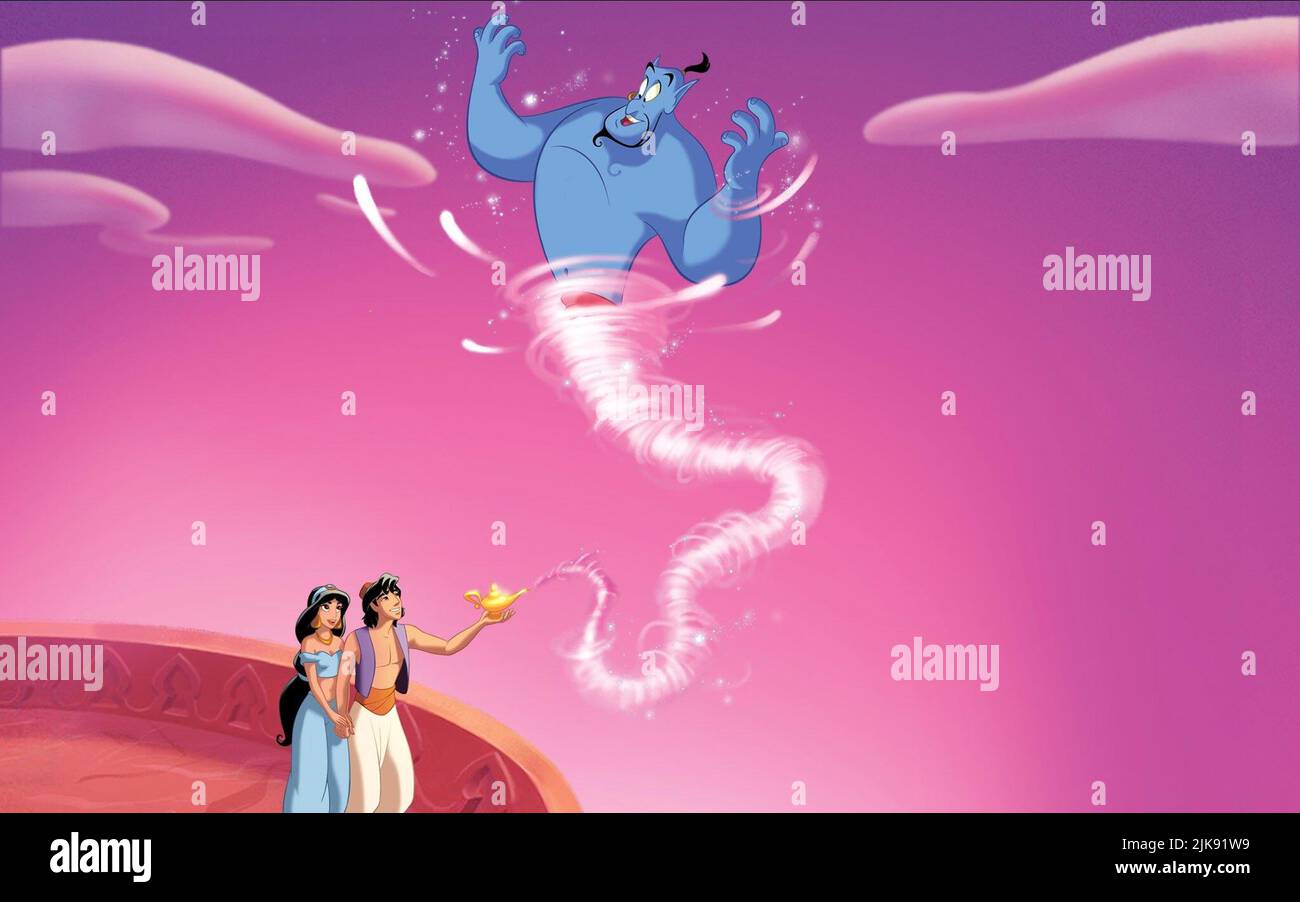 Aladdin, Princess Jasmine & The Genie Film Aladdin (USA 1992) Director ...